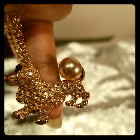 Jewelry | New Poodle Necklace With Pearl | Poshmark